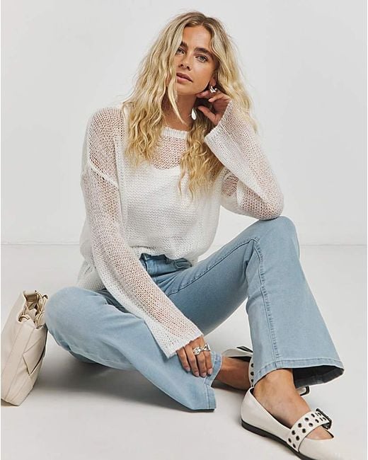 Simply Be Light Kim High Waist Bootcut Jeans in Grey | Lyst UK