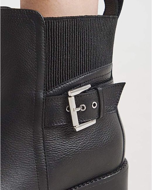 Simply Be Wedge Chelsea Boots Extra Wide in Blue | Lyst UK
