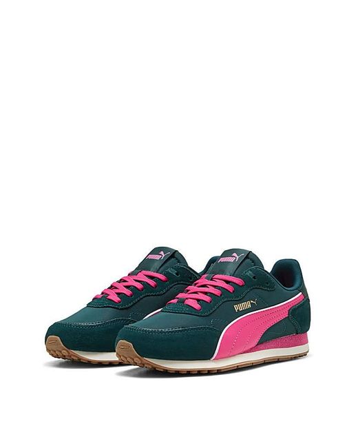 PUMA St Miler Rose Trainers in Green | Lyst UK