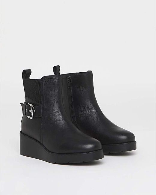 Simply Be Wedge Chelsea Boots Extra Wide in Blue | Lyst UK