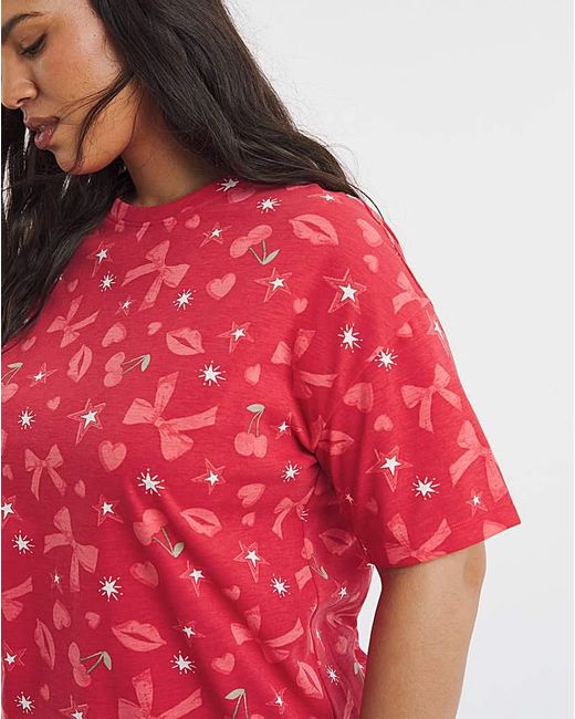 Simply Be Value 2 Pack Pj Set in Red | Lyst UK