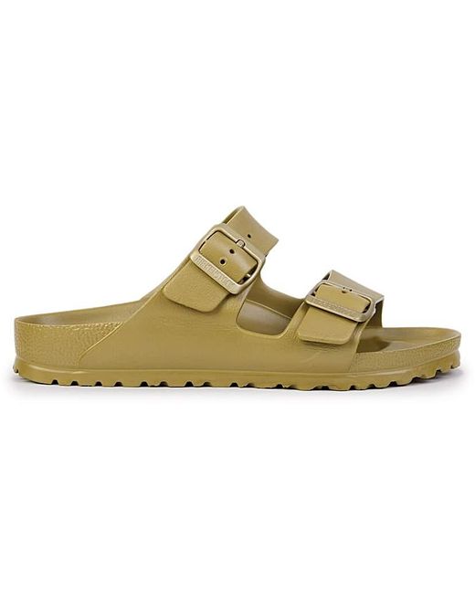 Birkenstock Arizona Eva Two Bar Mules in Green | Lyst UK