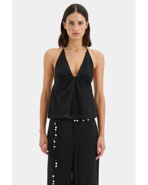SIR. Azura Halter Top in Black | Lyst
