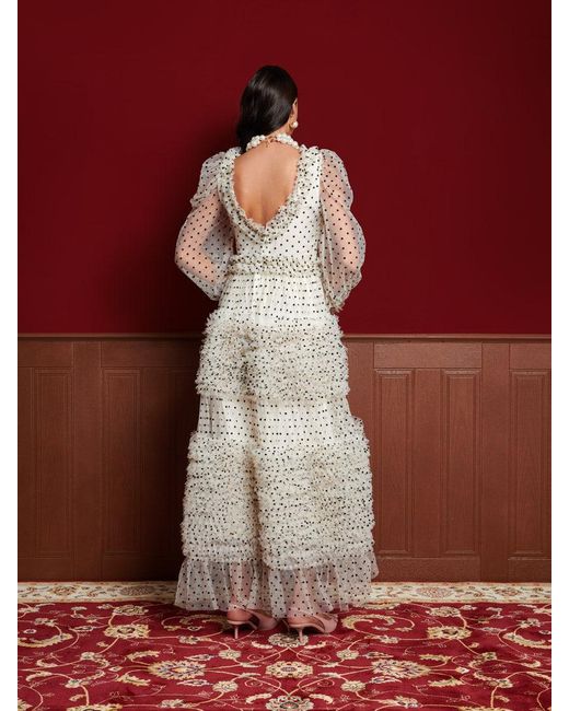 Sister Jane Dream Countess Tulle Maxi Dress in Red | Lyst