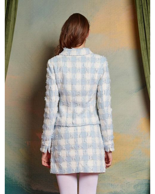 Sister Jane Coranto Check Jacket in Green | Lyst