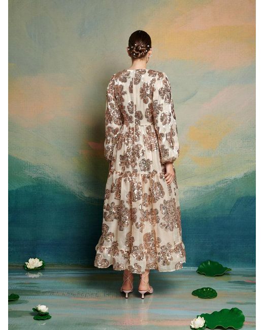 Sister Jane Dream Giselle Sequin Midi Dress in Green | Lyst