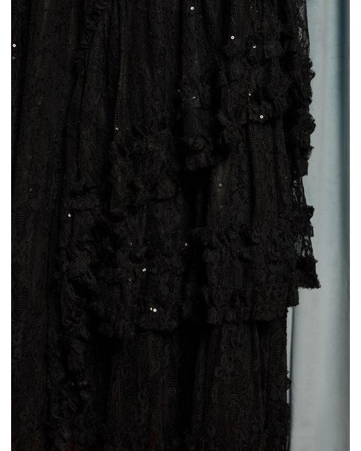 Sister Jane Eclipse Lace Midi Skirt in Black | Lyst UK