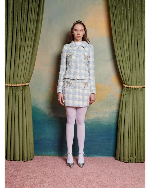 Sister Jane Coranto Check Jacket in Green | Lyst