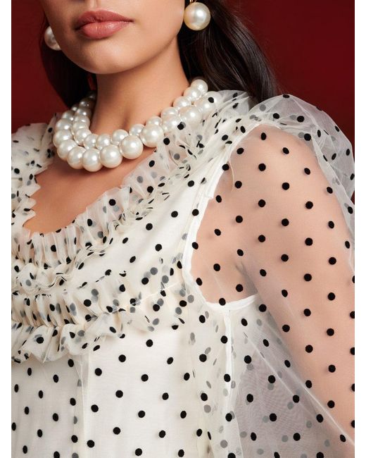 Sister Jane Dream Countess Tulle Maxi Dress in Red | Lyst