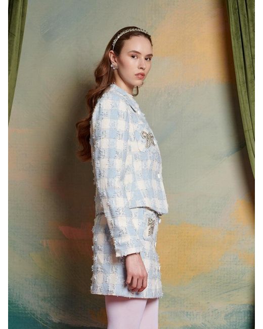 Sister Jane Coranto Check Jacket in Green | Lyst