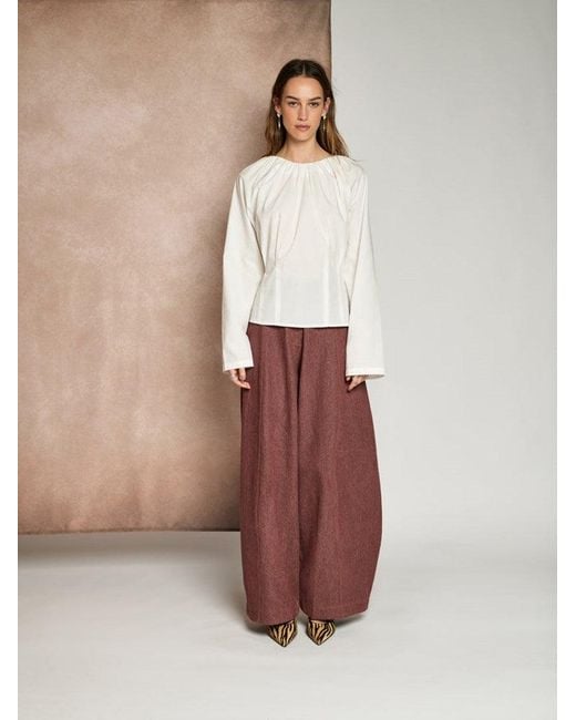 Sister Jane Ghospell Minka Balloon Jeans in Brown | Lyst UK