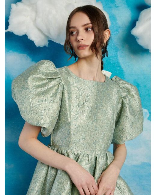 Sister Jane Edan Jacquard Mini Dress in Blue | Lyst