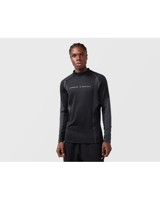 Nike Tech Base Layer Long Sleeve Top in Black for Men | Lyst UK