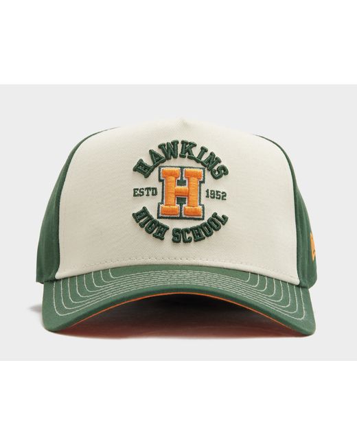 KTZ X Stranger Things Hawkins High A-Frame 9Forty Cap in Green for Men ...