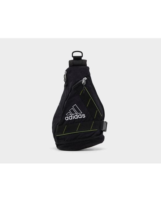 adidas Originals One Shoulder Backpack in Black | Lyst UK