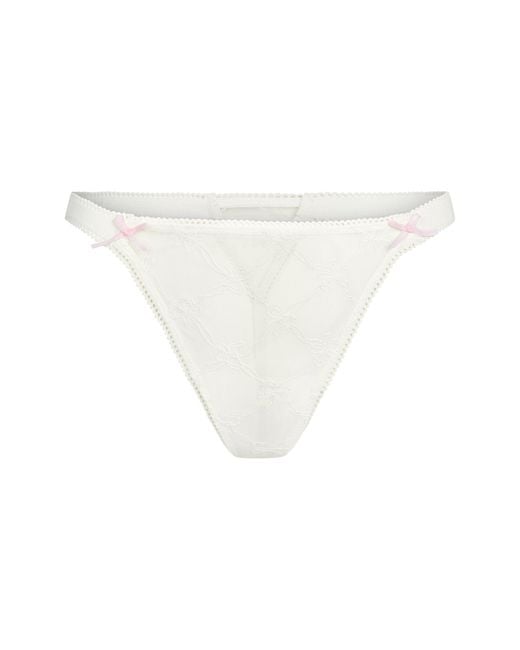 Skims String Thong in White | Lyst