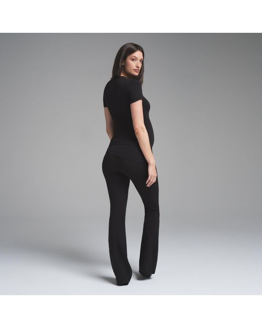 Skims Maternity Foldover Pant in Black | Lyst
