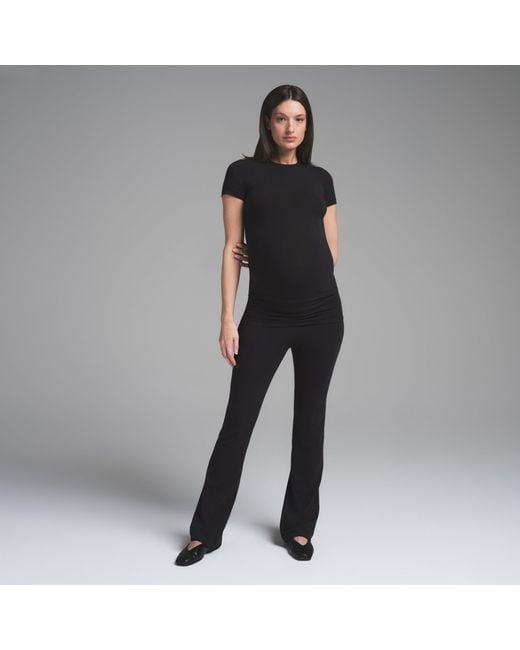 Skims Maternity Foldover Pant in Black | Lyst