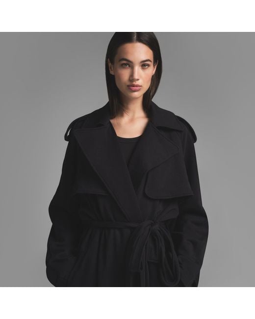 Skims Trench Coat in Black | Lyst