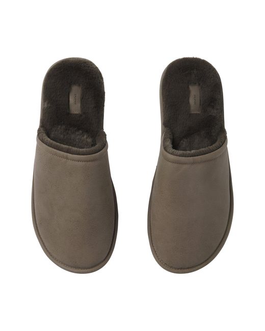 Skims Faux Shearling Slipper in Brown for Men | Lyst