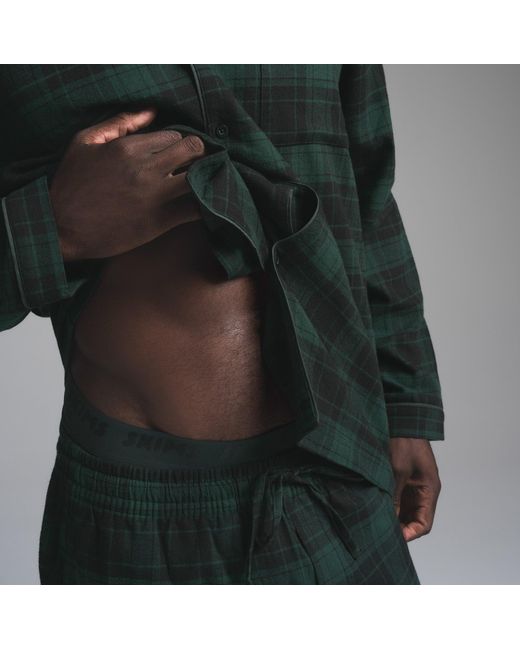 Skims Flannel Sleep Sleep Set in Green for Men | Lyst