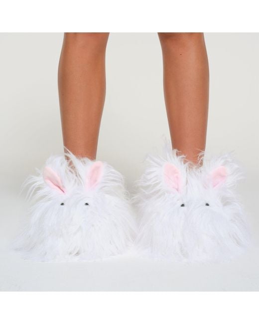 Skims Bunny Slipper in White | Lyst
