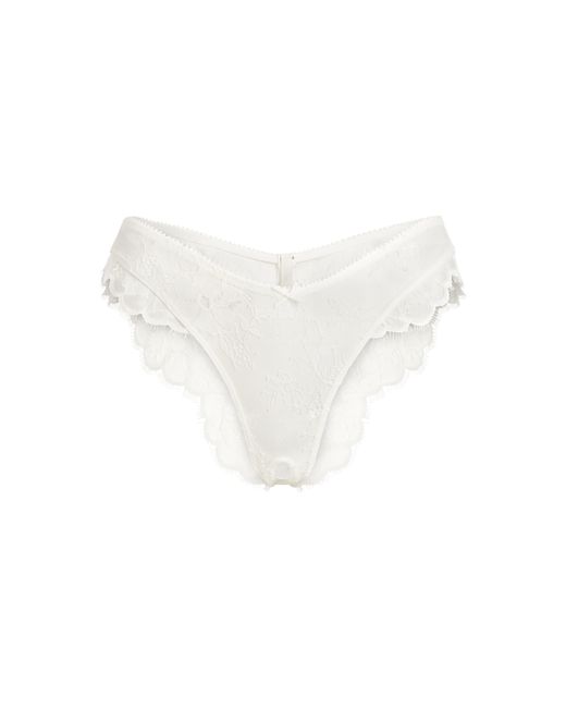 Skims Crotchless Tanga in White | Lyst