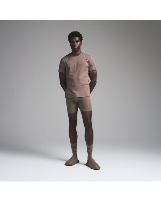 Skims Faux Shearling Slipper in Brown for Men | Lyst