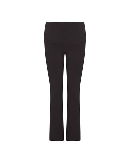 Skims Maternity Foldover Pant in Black | Lyst