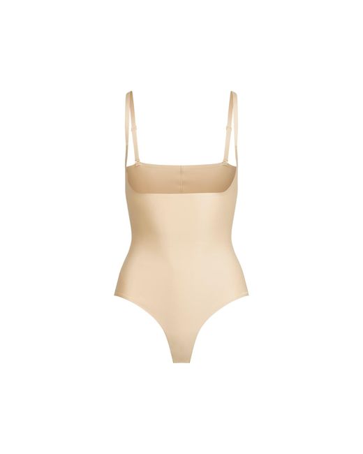 Skims Core Sculpt Open Bust Thong Bodysuit in Natural | Lyst