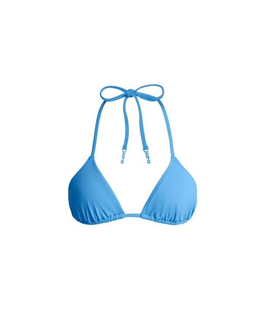Skims Triangle Bikini Top in Blue | Lyst