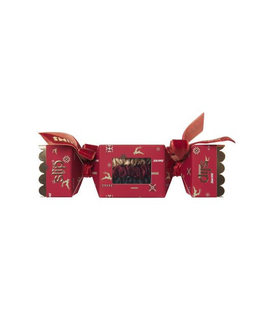Skims Pure Silk Skinny Scrunchie 3-Pack in Red | Lyst