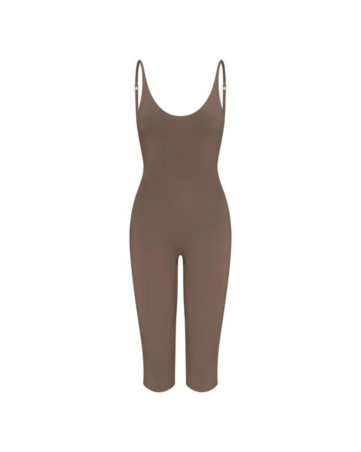 Skims Capri Catsuit (Bodysuit) in Brown | Lyst