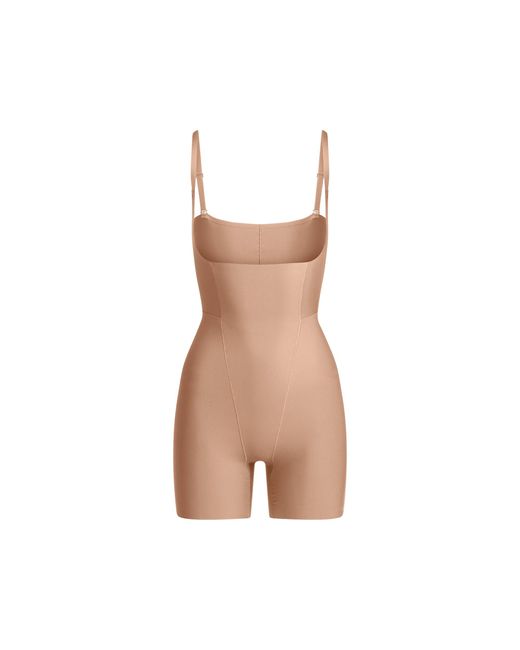Skims Core Sculpt Functional Mid Thigh Bodysuit in White | Lyst