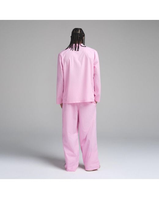 Skims Long Pajama Set in Pink | Lyst