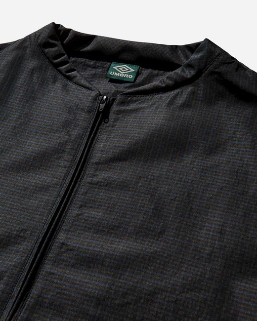 Umbro Men S Check Bomber Jacket Navy / Dark Brown in Black for Men ...