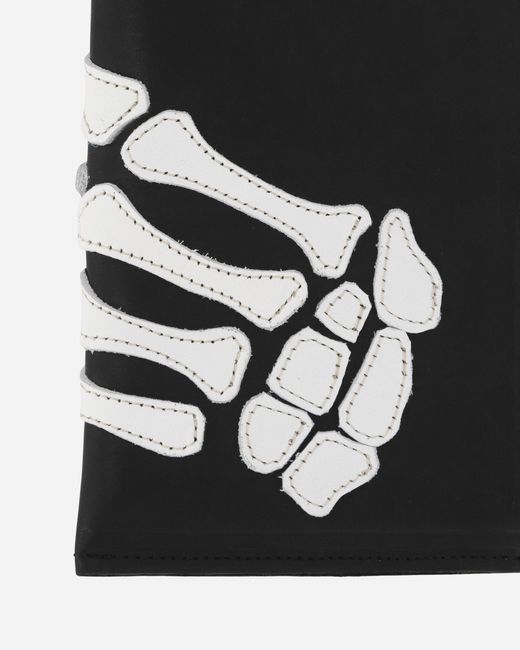 Kapital Thumb-up Bone Hand Zip Neck Pouch in Black for Men | Lyst