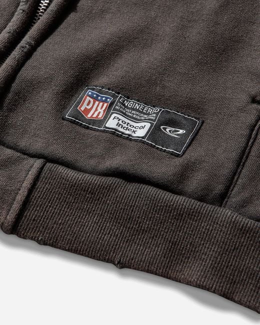 Protocol Index Men S Football Jersey Track Jacket Washed in Black for ...