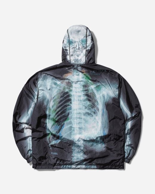 PUMA S Aries X-Ray Windcheater Jacket in Blue for Men | Lyst