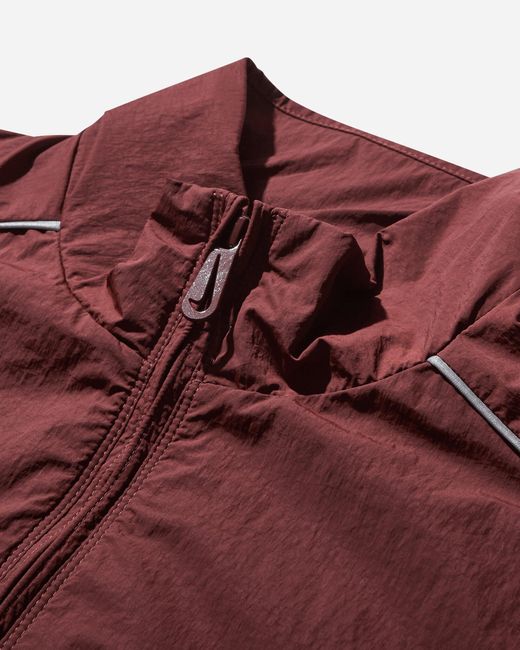 Nike Solo Swoosh Woven Track Jacket Dark Pony in Red for Men | Lyst