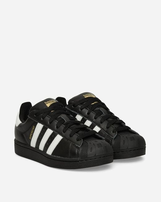 adidas Beams Superstar Sneakers Core / White in Black for Men | Lyst