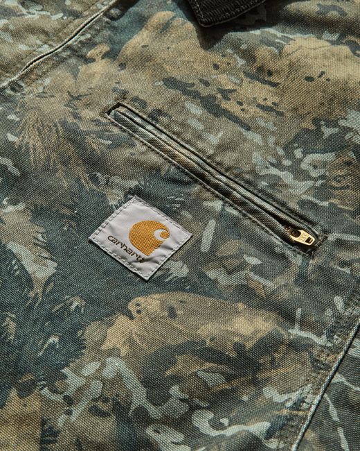 Carhartt Men S Og Detroit Jacket Camo Combi / Green / Black (stone ...