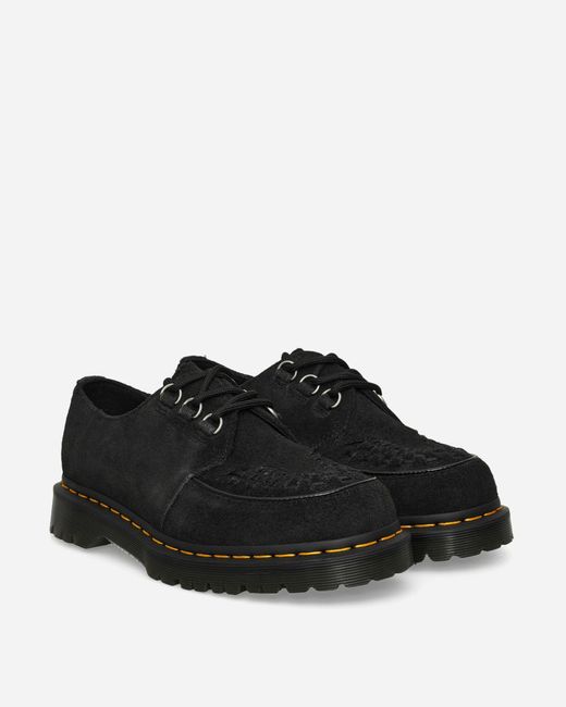 Dr. Martens Ramsey Woven Suede Creepers in Black for Men | Lyst