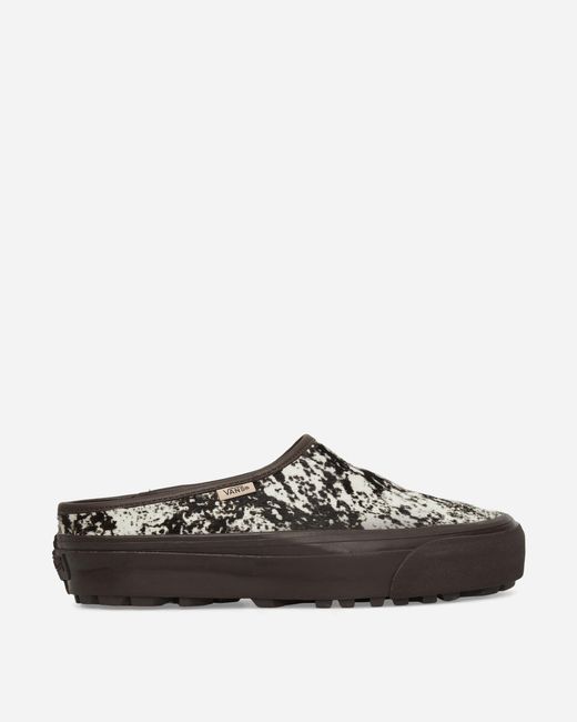Vans Premium Style 17 Pony Hair Mules Chocolate Plum in White for Men ...