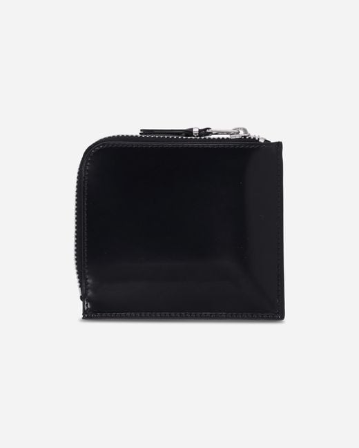 Comme des Garçons Mirror Inside Zip Around Wallet Black / Silver for ...