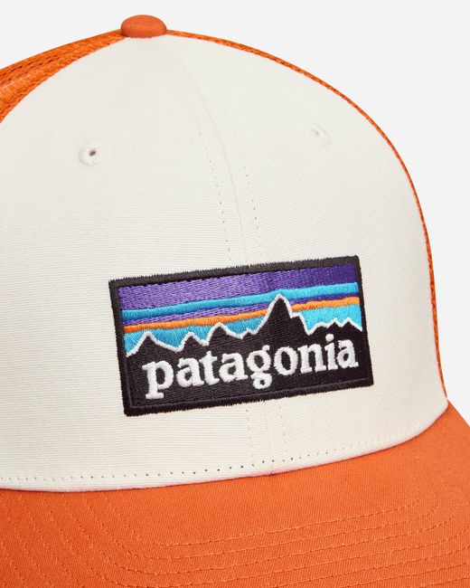 Patagonia P-6 Logo Trucker Hat Redtail Rust in Blue for Men | Lyst
