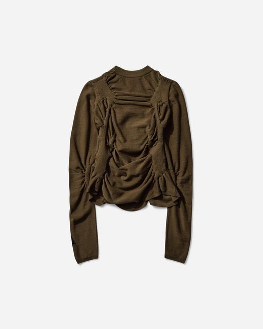 Roa Women S Pinched Wool Knit Top Olive in Green | Lyst UK