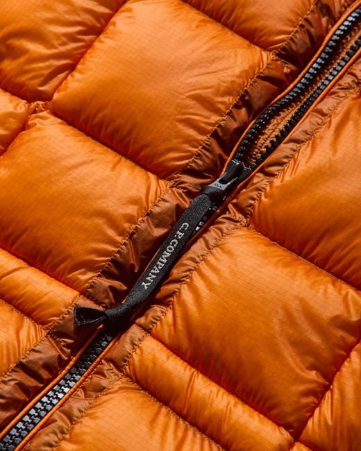 C.P. Company Men S D.d. Shell Hooded Medium Down Jacket Russet in ...