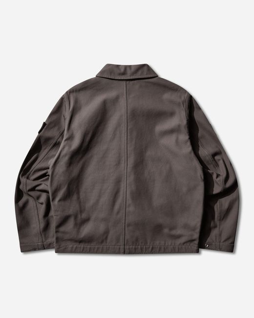 Stone Island S Cotton Canvas Coach Jacket Charcoal in Grey for Men ...