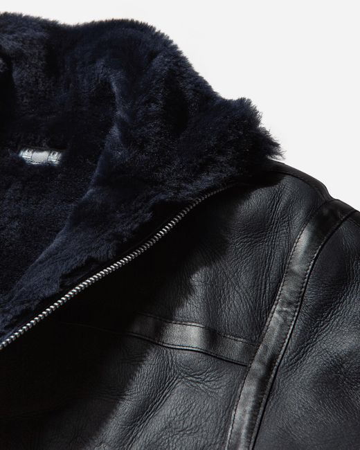 Cav Empt S Sheepskin Bomber Jacket in Black for Men | Lyst